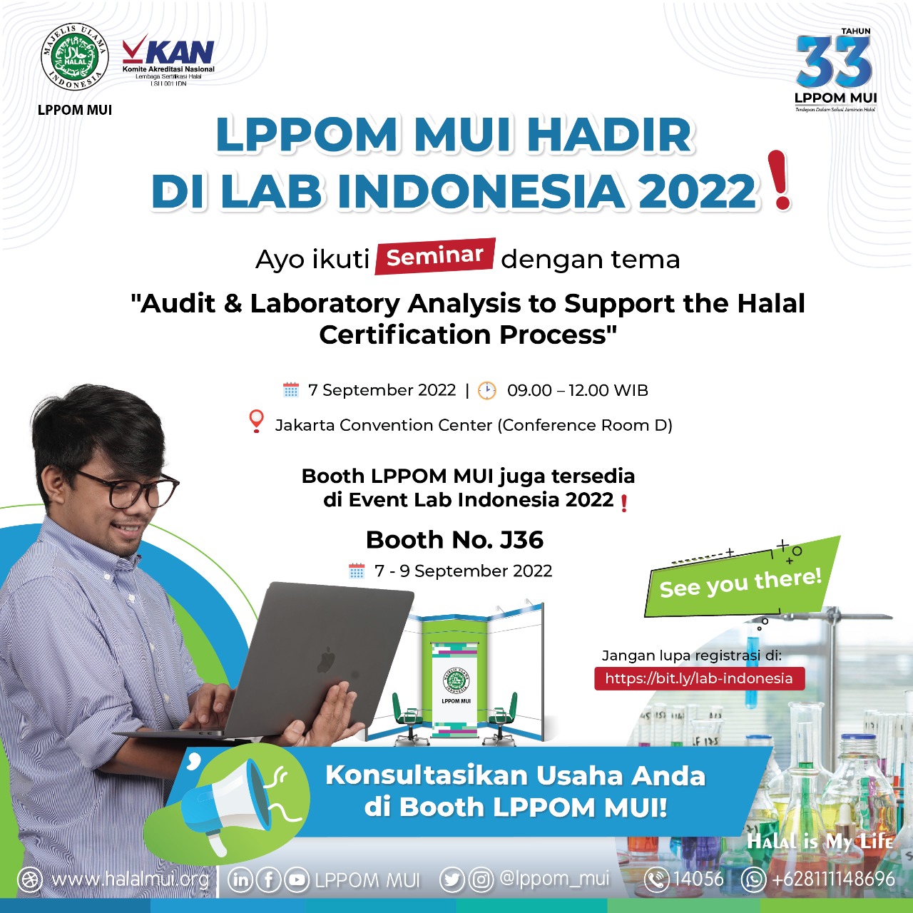 LPPOM MUI HADIR DI LAB INDONESIA 2022 ! | LPPOM MUI