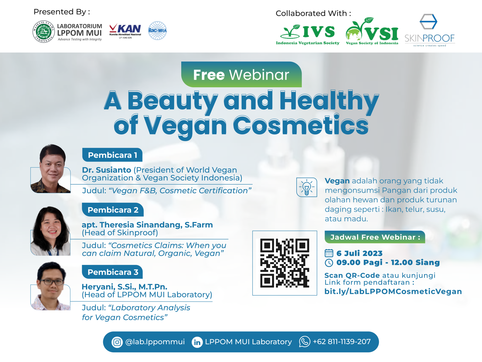 LPPOM MUI Laboratory Supports Vegan Certification | LPPOM MUI